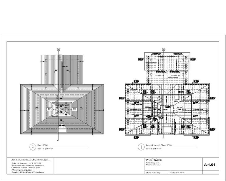 FLOOR PLANS 2 Pool House John Simonetti – The Architecture Community