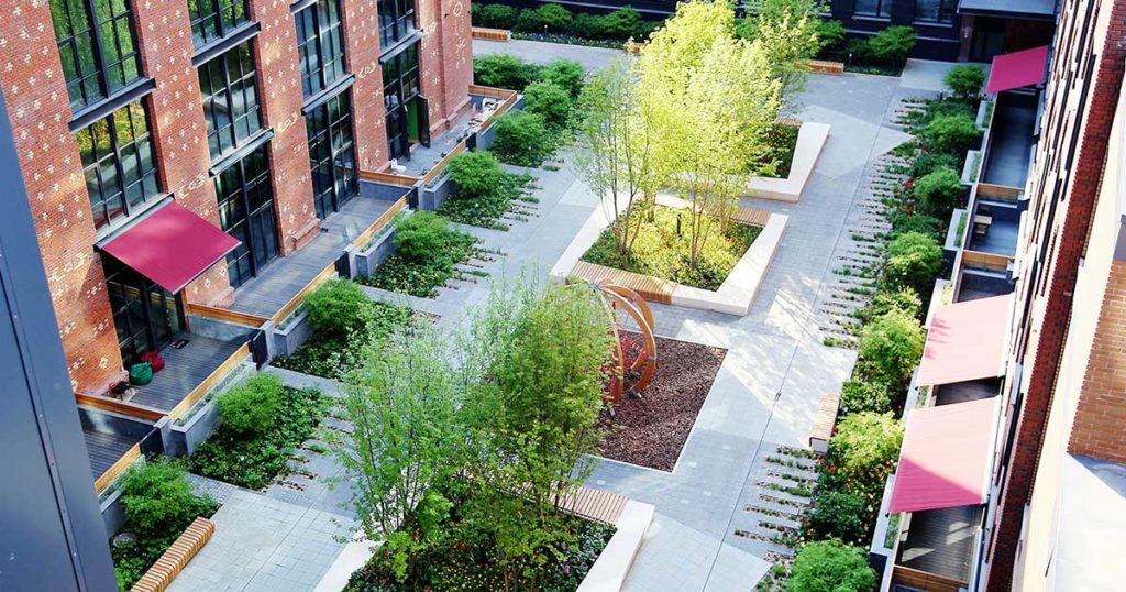 Bolshevik Factory Courtyard , Moscow by Glasser and Dagenbach Landscape ...