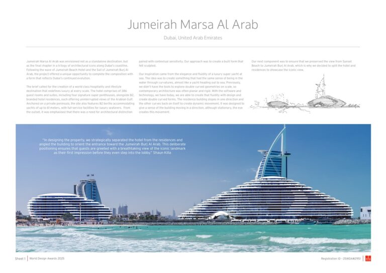 Jumeirah Marsa Al Arab | Killa Design | World Design Awards 2025 – The ...